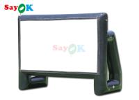 China 7.9ft Outdoor Inflatable Movie Screen 16:9 Blow Up Cinema Projection Screen for sale