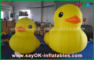 China Custom Inflatable Cartoon Duck 2m Height 210D Oxford Cloth Party Decoration with CE UL Blower for sale
