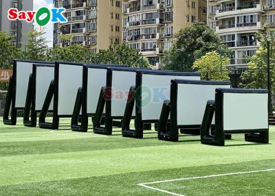 China Oxford Cloth Inflatable Movie Screen Outdoor Projection Screen 16:9 Custom Sizes for sale