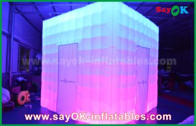 China Inflatable Photo Studio Customized  Shape PVC Coating Inflatable LED Photo Booth With Charming for sale