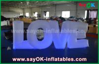 China Colorful Inflatable LED Letter LOVE 3.1x1.2m for Party Wedding Decoration for sale