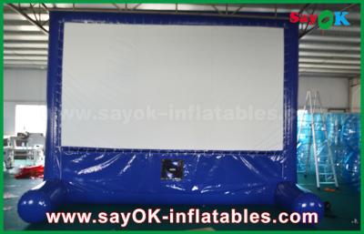 China Customized Inflatable Outdoor Movie Screen 4m x 3m PVC Projection Screen for Party Event Advertising for sale