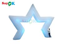 China Giant Inflatable Star Arch with LED Lights 8m for Outdoor Advertising Party Event for sale