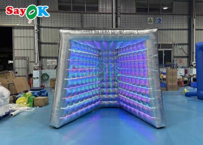China Black Oxford Cloth Inflatable Photo Booth with 7-Color LED Lighting and 250W Fan for Events for sale