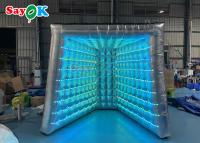 China Portable Inflatable Vogue Photo Booth 1.83x2.14x2.2m with 32 LED Tube Lights for Wedding Events for sale