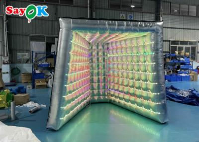 China Inflatable Photo Booth Tent 1.83x2.14x2.44m with 32 LED Lights Remote Control for sale