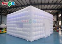 China 19.7ft Commercial Inflatable LED Light Tent Outdoor Air Cube Tent for Party Events for sale