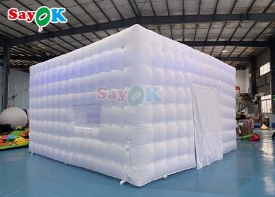 China 19.7ft Commercial Inflatable LED Light Tent Outdoor Air Cube Tent for Party Events for sale