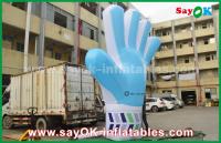 China Custom Giant Inflatable Blue Hand Model 2m Tall for Events Advertising Oxford Cloth for sale