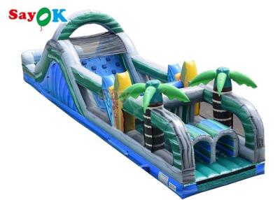China 48ft Interactive Inflatable Obstacle Course Bouncy House for Party Events CE UL Certified for sale