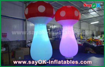 China 2.5m 190T Nylon Inflatable LED Mushroom Light with 12 Color Changing Modes for Party Decoration for sale