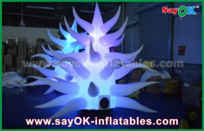 China 3m Colorful 190T Oxford Cloth Inflatable Flower Decoration with 16 Color LED Light for Party Event for sale