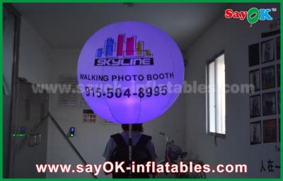 China 0.8m Diameter Oxford Cloth Inflatable Lighting Decoration , Inflatable Backpack for sale