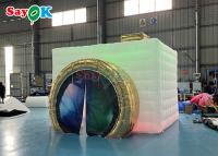 China Inflatable Photo Booth 3.5x2.8x2.8m Fire Proof LED Camera Shape for Party Advertising for sale