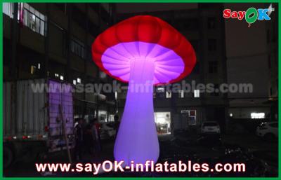 China Customizable Giant Inflatable Mushroom with 16 Color-Changing LED Lights for Party Decoration for sale