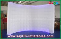 China Inflatable Photo Booth 2.5x2.5x2.5m 210D Oxford Cloth with LED Strip for Wedding Rental for sale