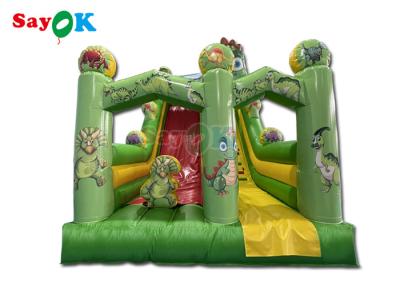 China Commercial Grade Dinosaur Inflatable Water Slide Bounce House 0.55mm PVC for Children for sale
