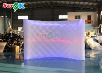 China LED Inflatable Photo Booth Backdrop Wall 3m x 1.5m with Remote Control for Events for sale