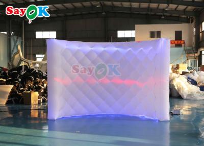 China LED Inflatable Photo Booth Backdrop Wall 3m x 1.5m with Remote Control for Events for sale