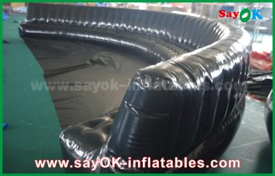China Custom 6-10m Black Inflatable Sofa with 0.6mm PVC Hermetically Sealed Construction for Commercial Use for sale