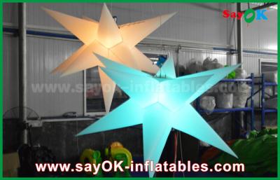 China 1.5m Durable 190T Nylon Inflatable Star with RGB LED Light for Wedding Party Decoration 110-220V for sale