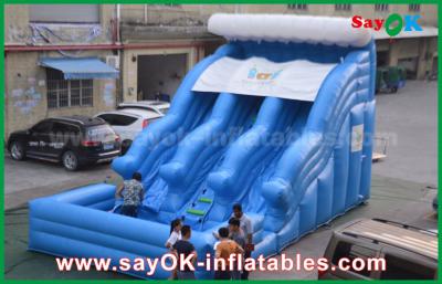 China Giant Inflatable Slide 0.55mm PVC Tarpaulin Anti-UV Wet Dry Bouncer Slide for Commercial Rental for sale