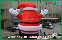 China Custom Inflatable Santa Claus 210D Oxford Christmas Decoration with Blower for Outdoor Events for sale
