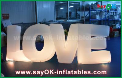 China Custom Inflatable LED Love Letters 3.1x1.2m for Party Wedding Decoration for sale
