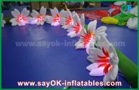 China 8m Nylon Inflatable Lily Flower Chain Decoration with LED for Wedding Party for sale