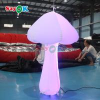 China 3.2FT LED Mushroom Inflatable Decoration with Remote Control - CE/SGS/ROHS Certified Oxford Cloth Material for sale