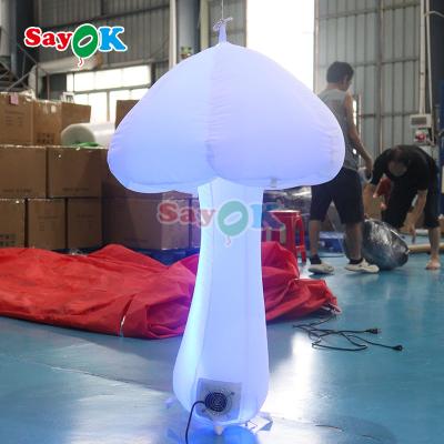 China 3.2ft Inflatable Mushroom Decoration with LED Lights for Events and Parties for sale