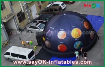 China 6m 210D Oxford Cloth Inflatable Planetarium Dome Portable Cinema Galaxy Printing for sale