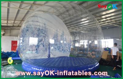 China 3m Diameter Transparent Inflatable Christmas Snow Globe - Custom PVC Holiday Decoration for Events & Advertising for sale