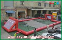 China Inflatable Soccer Field 0.5mm PVC Tarpaulin Portable Football Court Custom Size for Events for sale