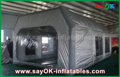 China Inflatable Paint Booth 6x4x3m Waterproof PVC Oxford Cloth Car Painting Tent with Blower for sale