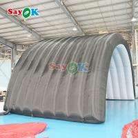China 10x6x5.4mH Black Dome Inflatable Stage Tent for Party Event with CE Blower for sale