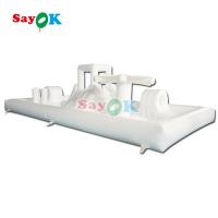 China Customized Commercial Soft Play Inflatable Water Park Bouncer with Slide 0.55mm PVC for sale