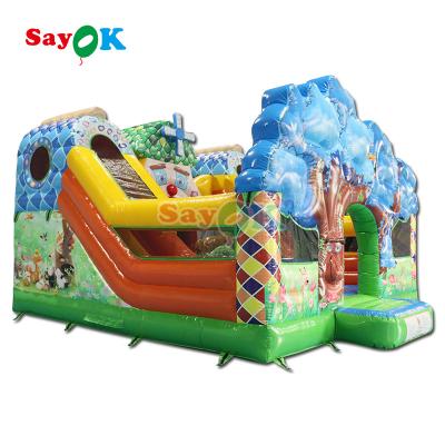 China Custom Inflatable Bouncer Castle with Slide Combo for Kids Party Rental 4m x 4m for sale