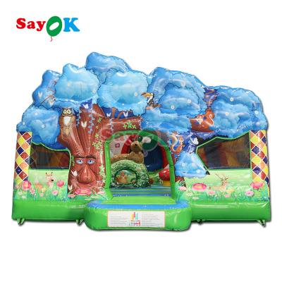 China Commercial Inflatable Bouncer Slide Combo 6x6x4.3m Jumping Castle for Kids Adults for sale