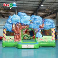 China Customized Inflatable Bouncer Slide 6x6x4.3m PVC with Print for Party Rental for sale