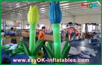 China Custom 210D Oxford Cloth LED Inflatable Double Flower for Stage Decoration 2m for sale