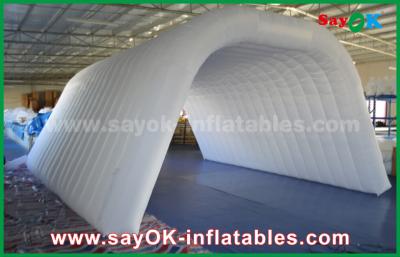 China Custom White Inflatable Tunnel Tent for Events Trade Shows 10m Waterproof PVC for sale