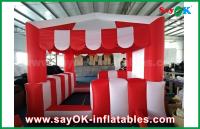 China Custom Inflatable House Tent 3x3x3.5m Red White Event Advertising Air Tent for sale