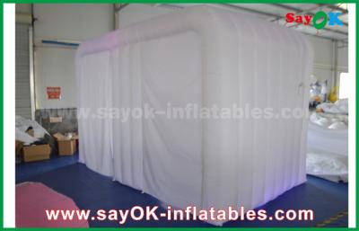 China Inflatable Party Tent Giant White 4m Oxford Cloth Photo Booth with LED Light 2.5m for sale