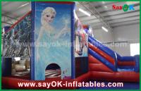 China Fairy Tale Theme Snow Kids Inflatable Bounce House 0.55mm PVC Custom Size for sale