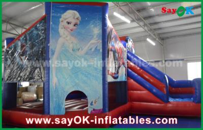 China Fairy Tale Theme Snow Kids Inflatable Bounce House 0.55mm PVC Custom Size for sale