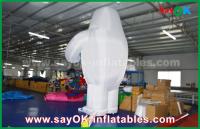 China Custom Inflatable Cartoon Character 6m High White PVC Advertising Model for Events for sale