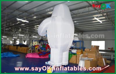 China Custom Inflatable Cartoon Character 6m High White PVC Advertising Model for Events for sale