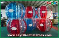 China Inflatable Bubble Ball 1.5m 0.7mm TPU Red Blue for Football Games for sale