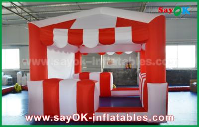 China Red White 210D Oxford Cloth Inflatable Bouncer for Kids 600 lbs Capacity Custom Size for sale